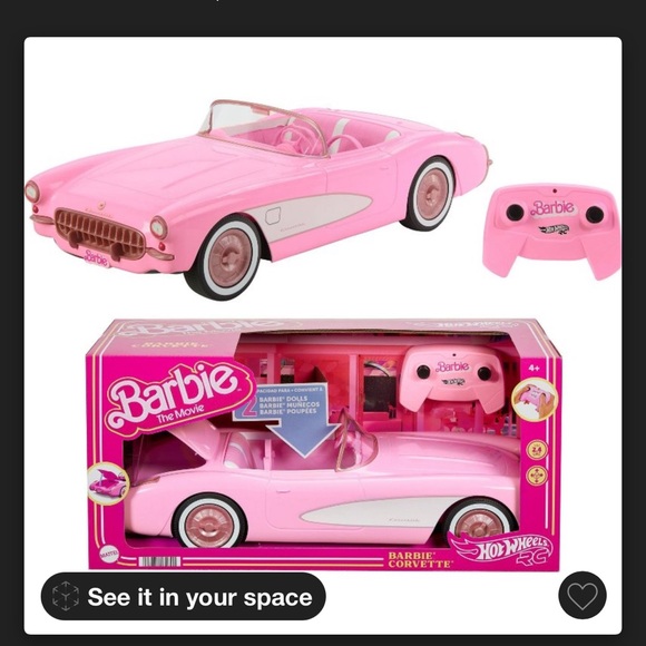 Barbie | Toys | Nib Hot Wheels Remote Control Barbie Convertible ...